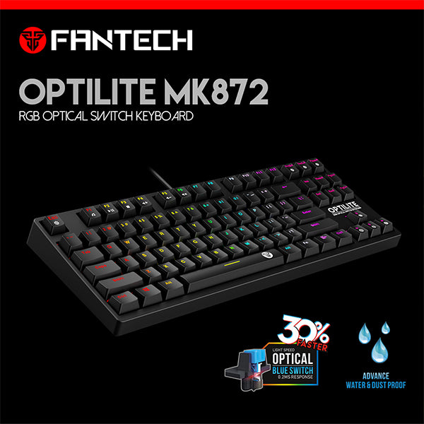FANTECH MK872 OPTILITE Mechanical Keyboard – PST My Computer Store