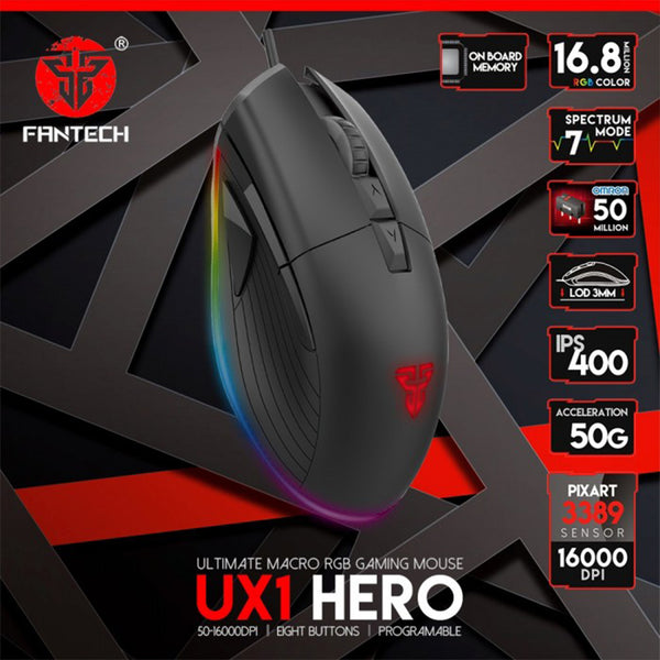 Fantech UX1 HERO RGB Gaming Mouse – PST My Computer Store